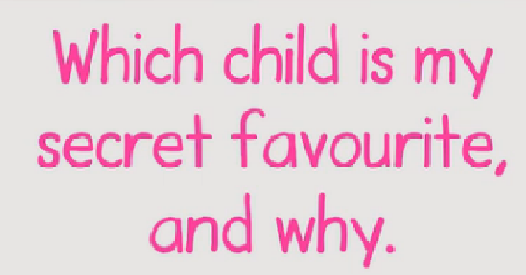 Parents confess who their favourite child is and tell us why.