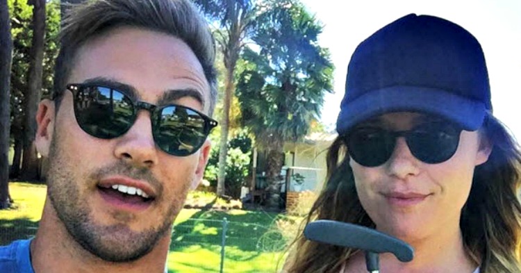 Neighbours star Matt Wilson engaged to Sharn Norman.