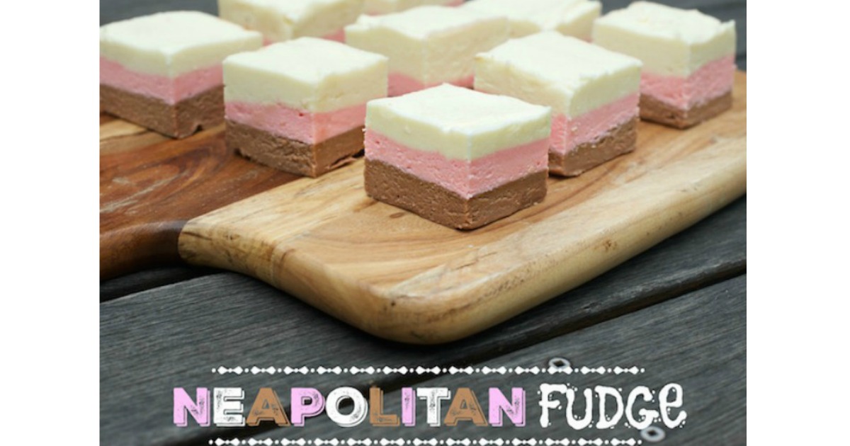 Phoodie's Neapolitan Fudge recipe.